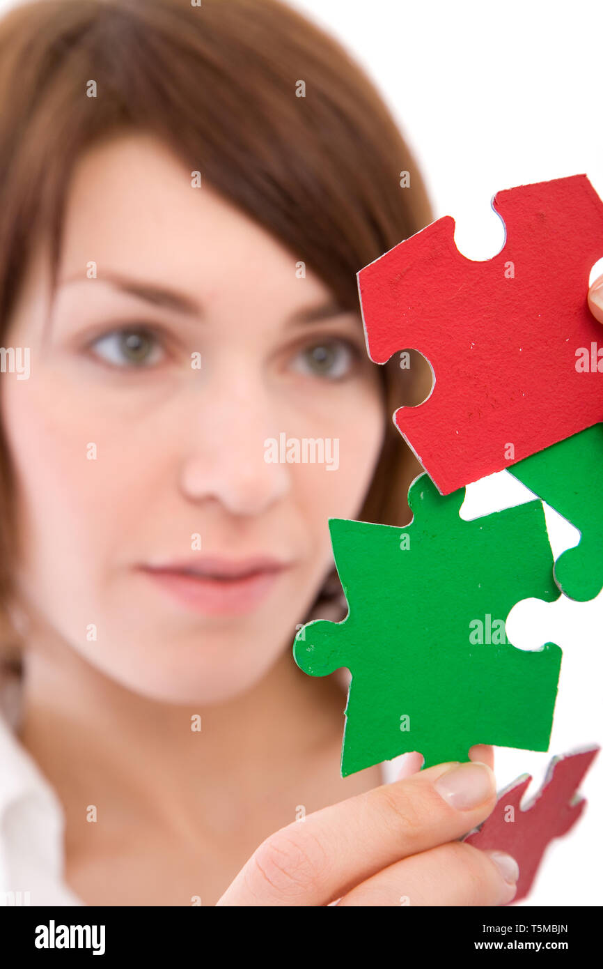 Colorful puzzles hi-res stock photography and images - Alamy