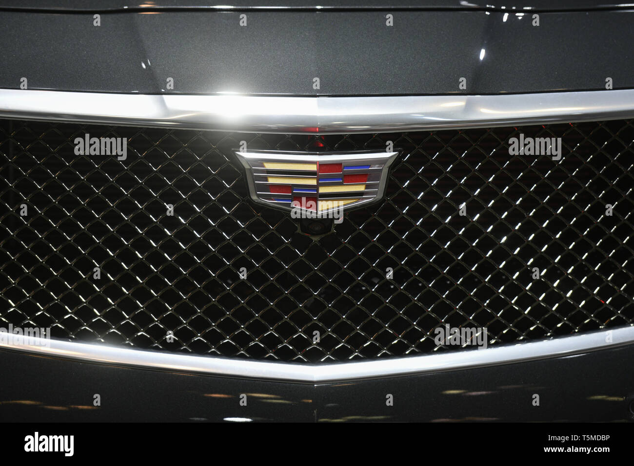 Cadillac display at the New York International Auto Show at the Javits ...