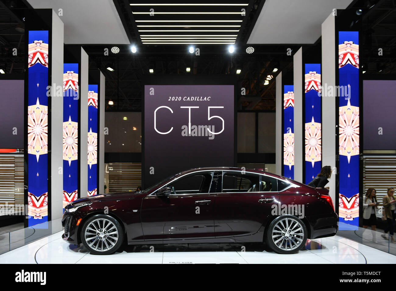 The 2020 Cadillac CT5 on display at the New York International Auto ...