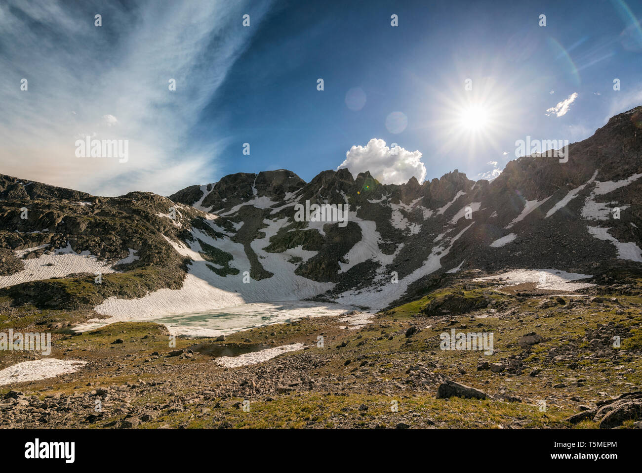 sky with clouds and sun Stock Photo - Alamy