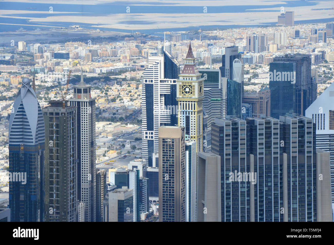 Dubai aerial view Stock Photo - Alamy