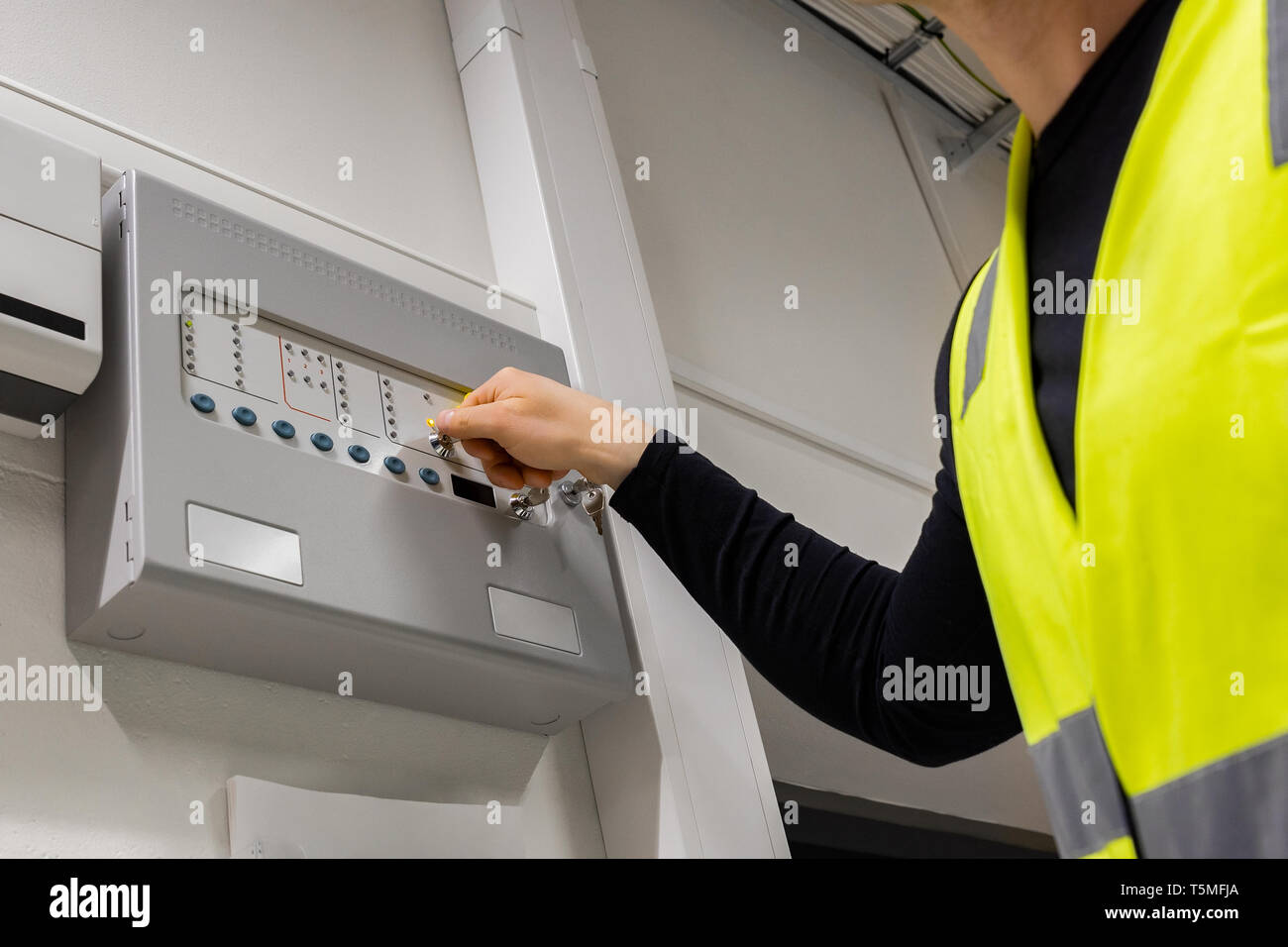 Fire alarm control panel hi-res stock photography and images - Alamy