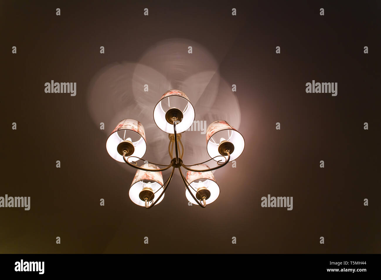 Modern white lamp on wall, Stylish lamp, Wall Lights Stock Photo - Alamy