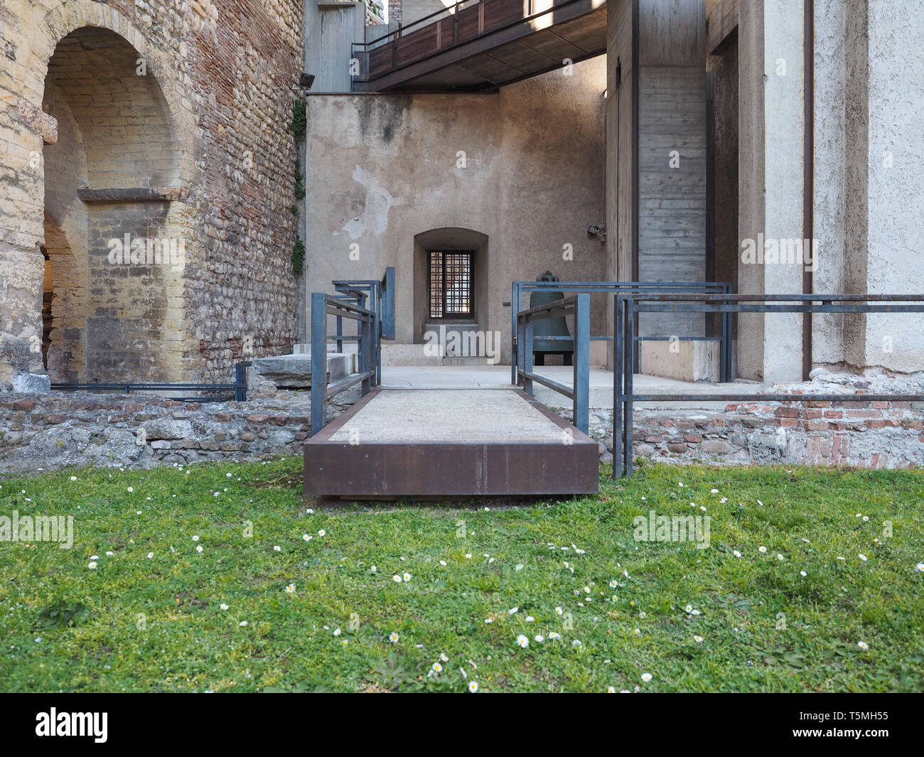 VERONA, ITALY - CIRCA MARCH 2019: Castelvecchio museum designed by ...