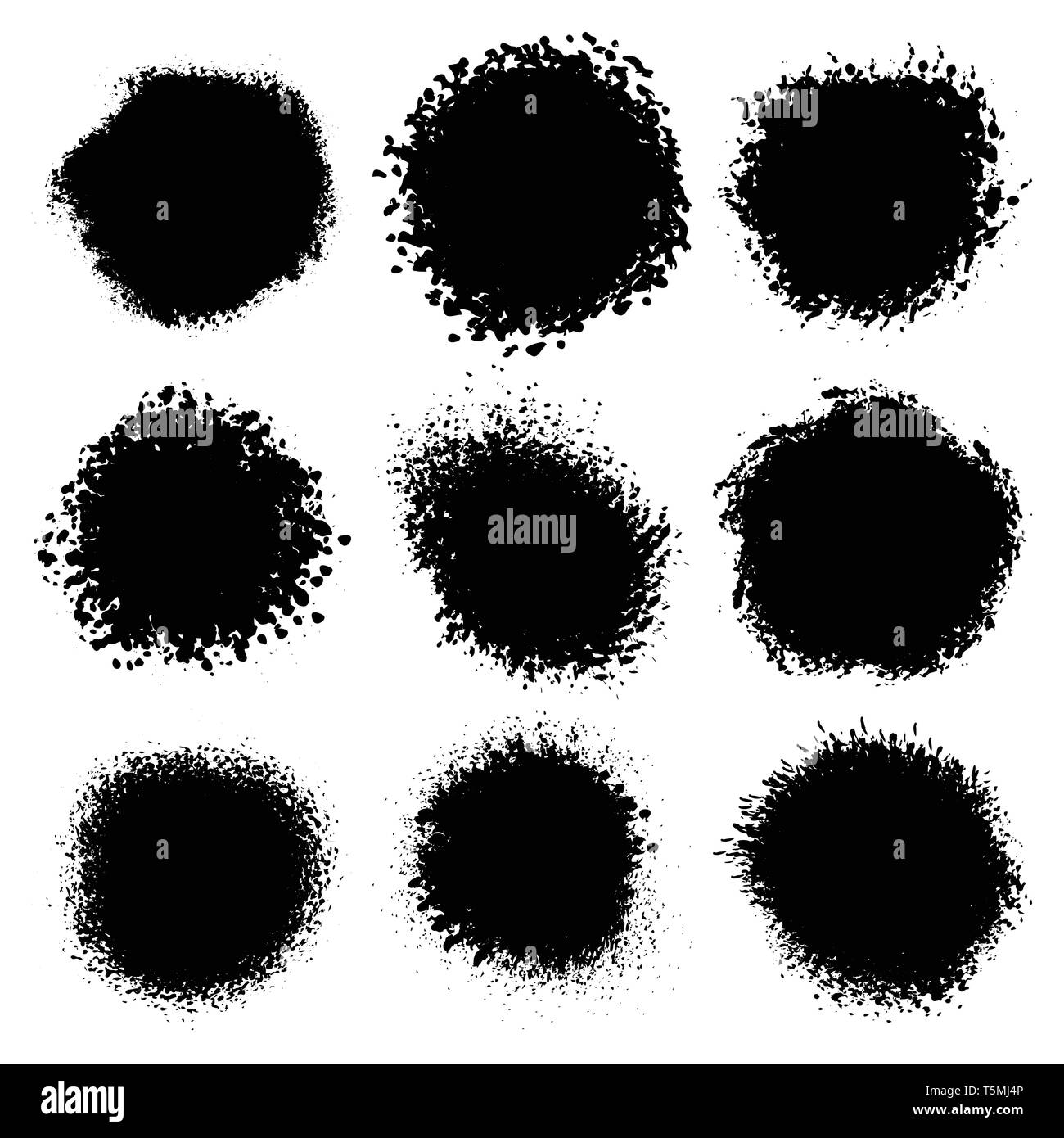 Grunge Blot Set Stock Vector Image & Art - Alamy