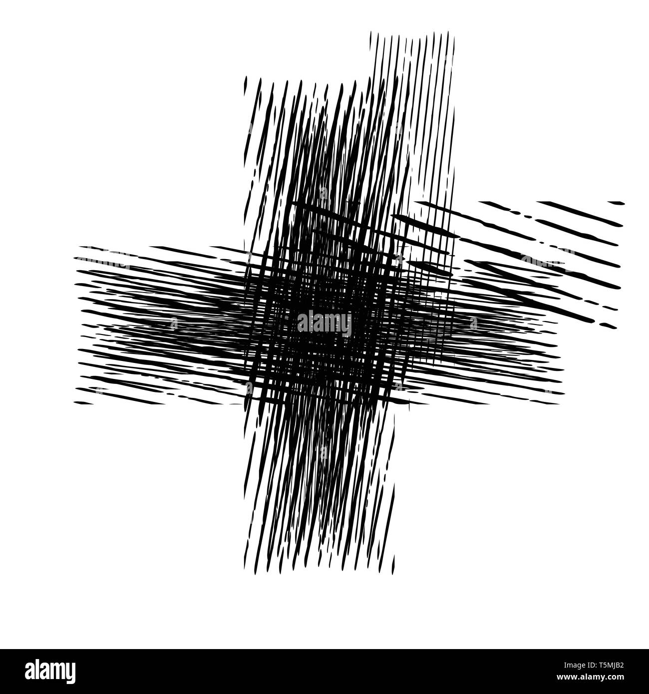 Grunge Isolated Cross Stock Vector Image & Art - Alamy