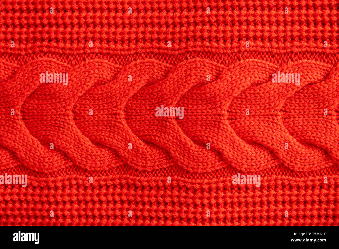 Red knitted winter sweater Background, red texture Stock Photo - Alamy