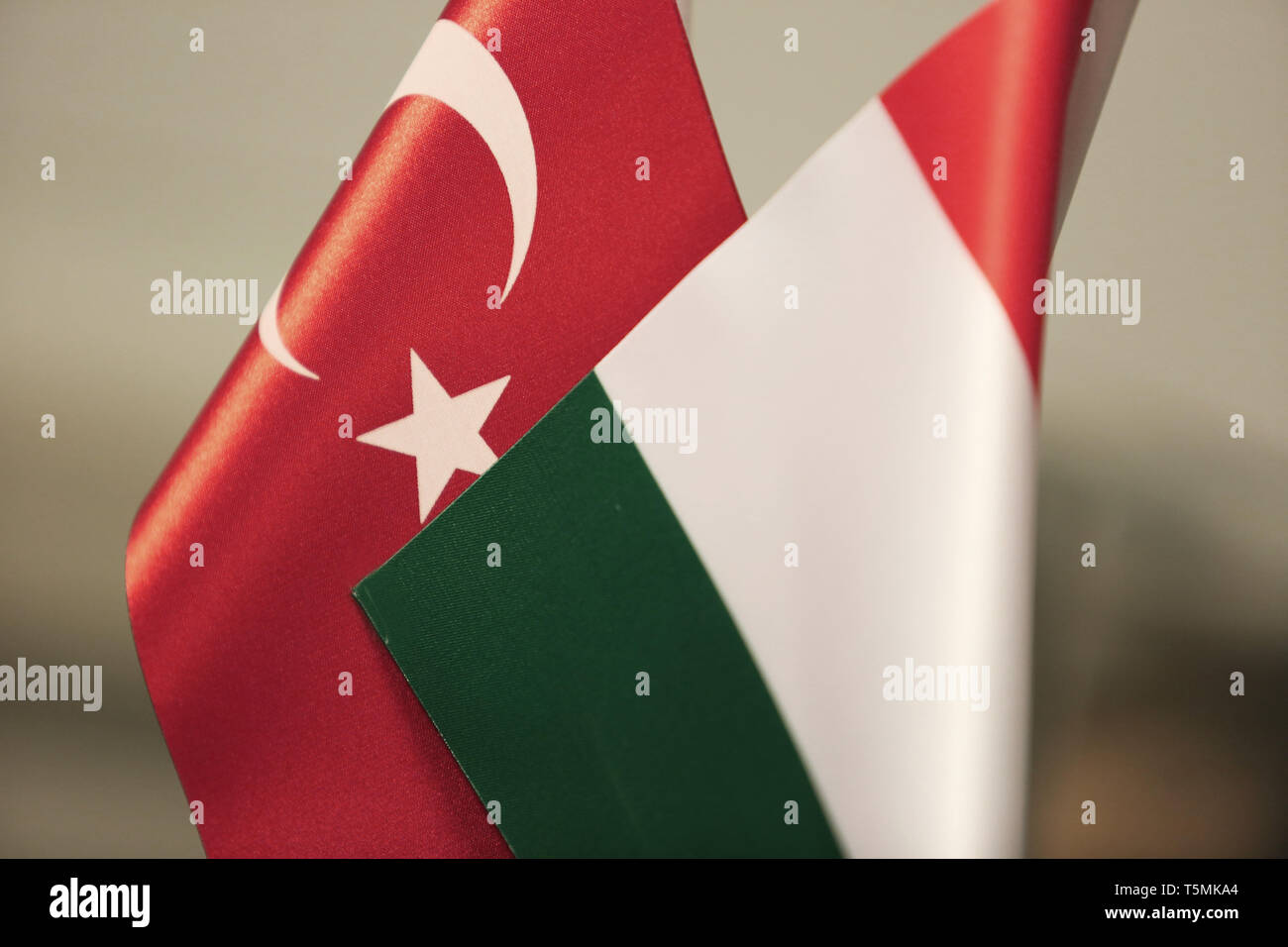 Turkey and Italy flags Stock Photo - Alamy