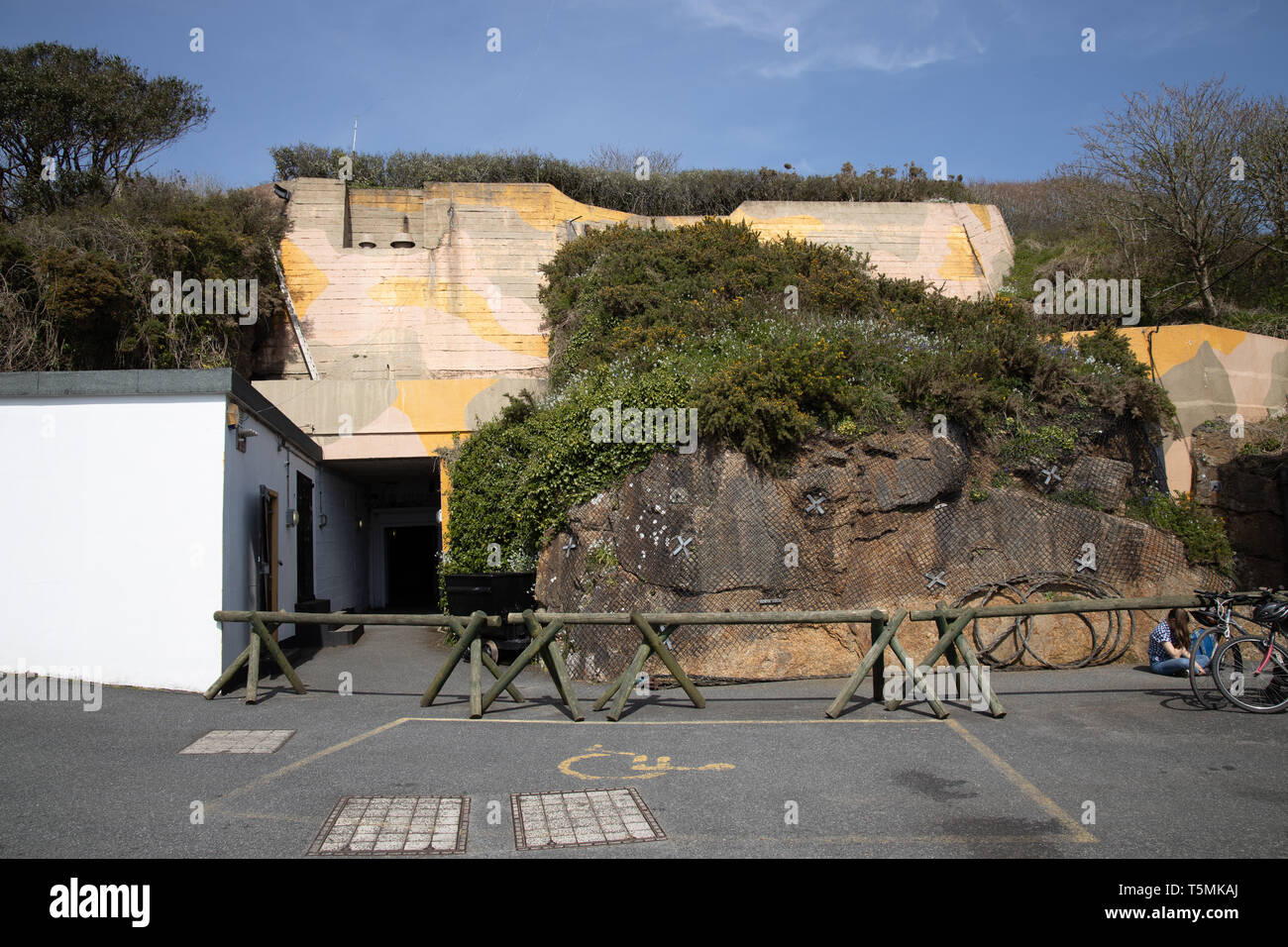Underground bunker at the Telegraph Museum, Porthcurno, Cornwall UK ...
