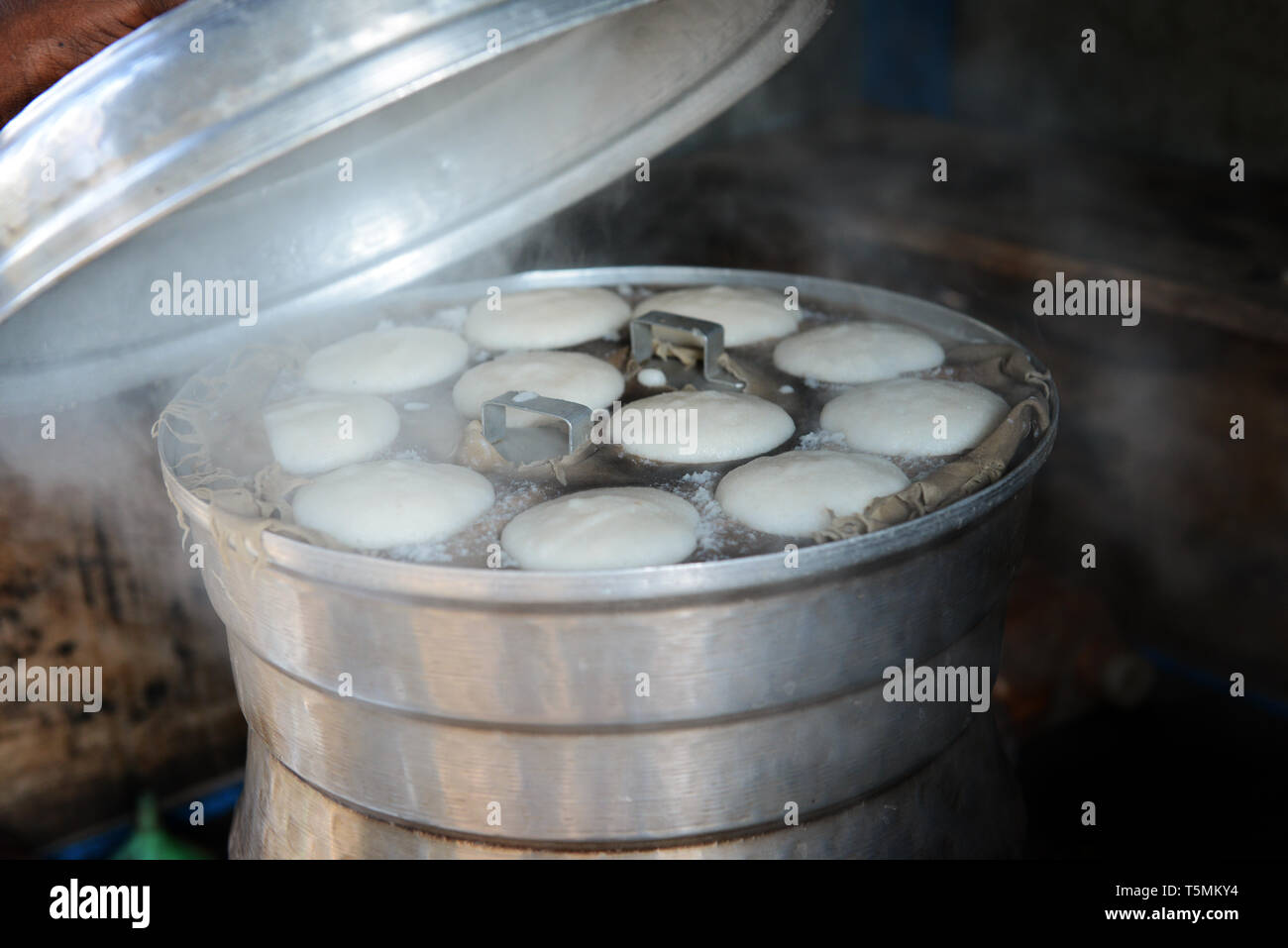 Idly ( savoury rice cake ) is a very popular South Indian breakfast ...