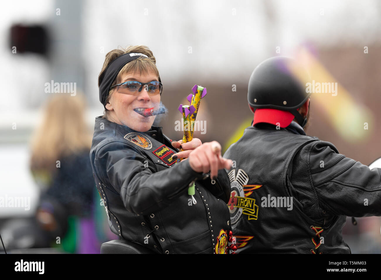 St. Louis, Missouri, USA - March 2, 2019: Bud Light Grand Parade ...