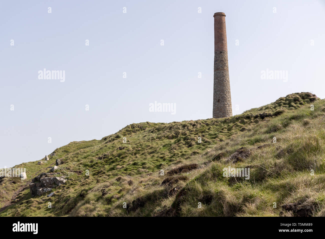 Landscape views of Cornish Tin mines - Levant Mine and Beam Engine ...