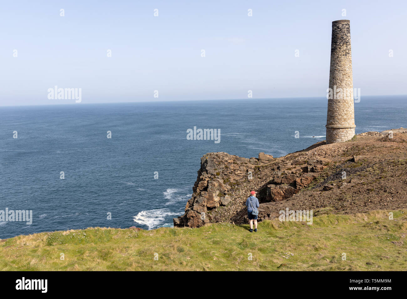 Landscape views of Cornish Tin mines - Levant Mine and Beam Engine ...