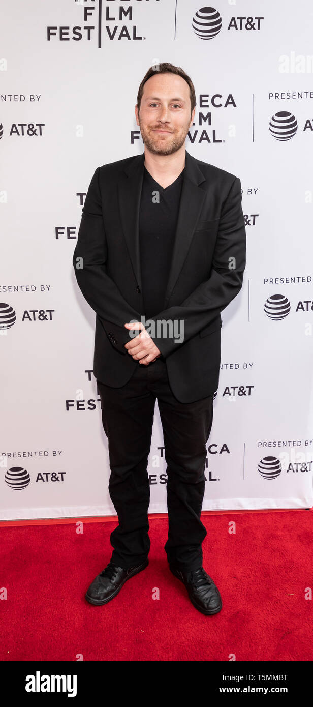 New York, NY, USA - April 25, 2019: Mike Carlson attends the "Standing ...