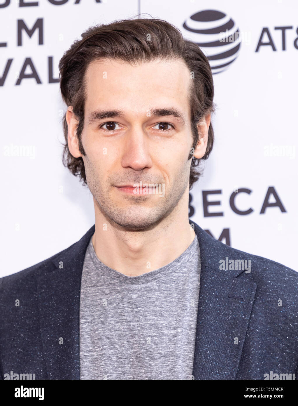 New York, NY, USA - April 25, 2019: John Behlmann attends the "Standing ...