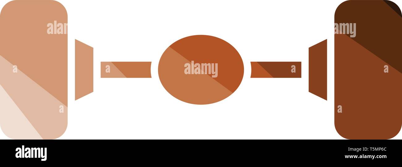 Car rear axle icon. Flat color design. Vector illustration Stock Vector ...