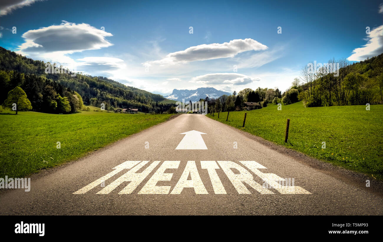 Sign for open air theatre hi-res stock photography and images - Alamy