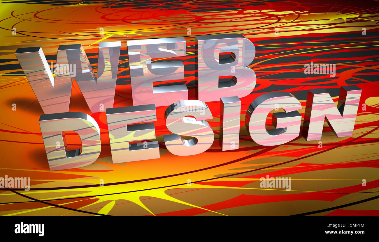 3D Model Web Design Stock Photo - Alamy