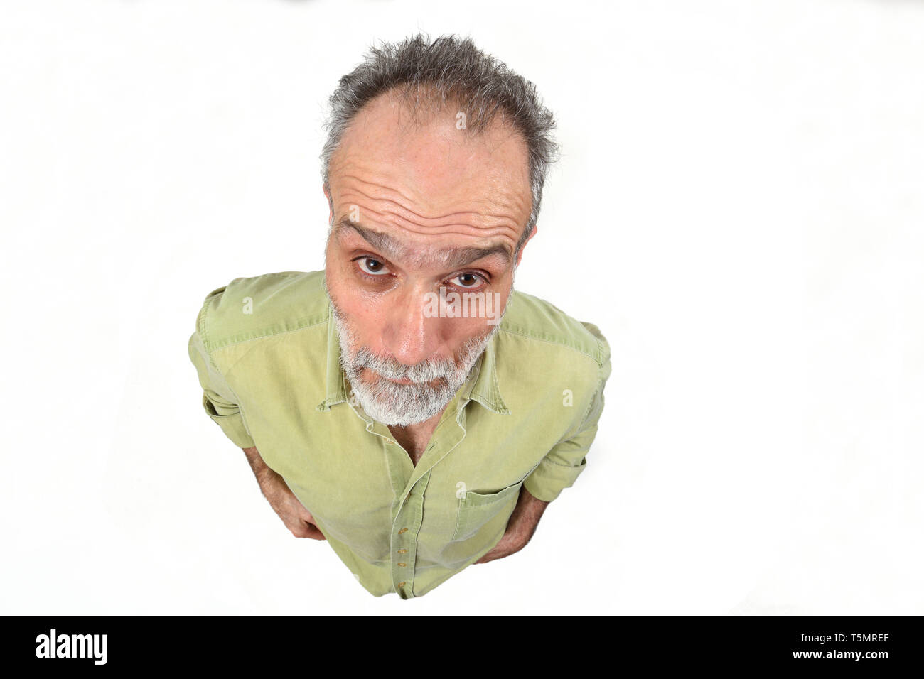 Portrait from happy senior Cut Out Stock Images & Pictures - Alamy