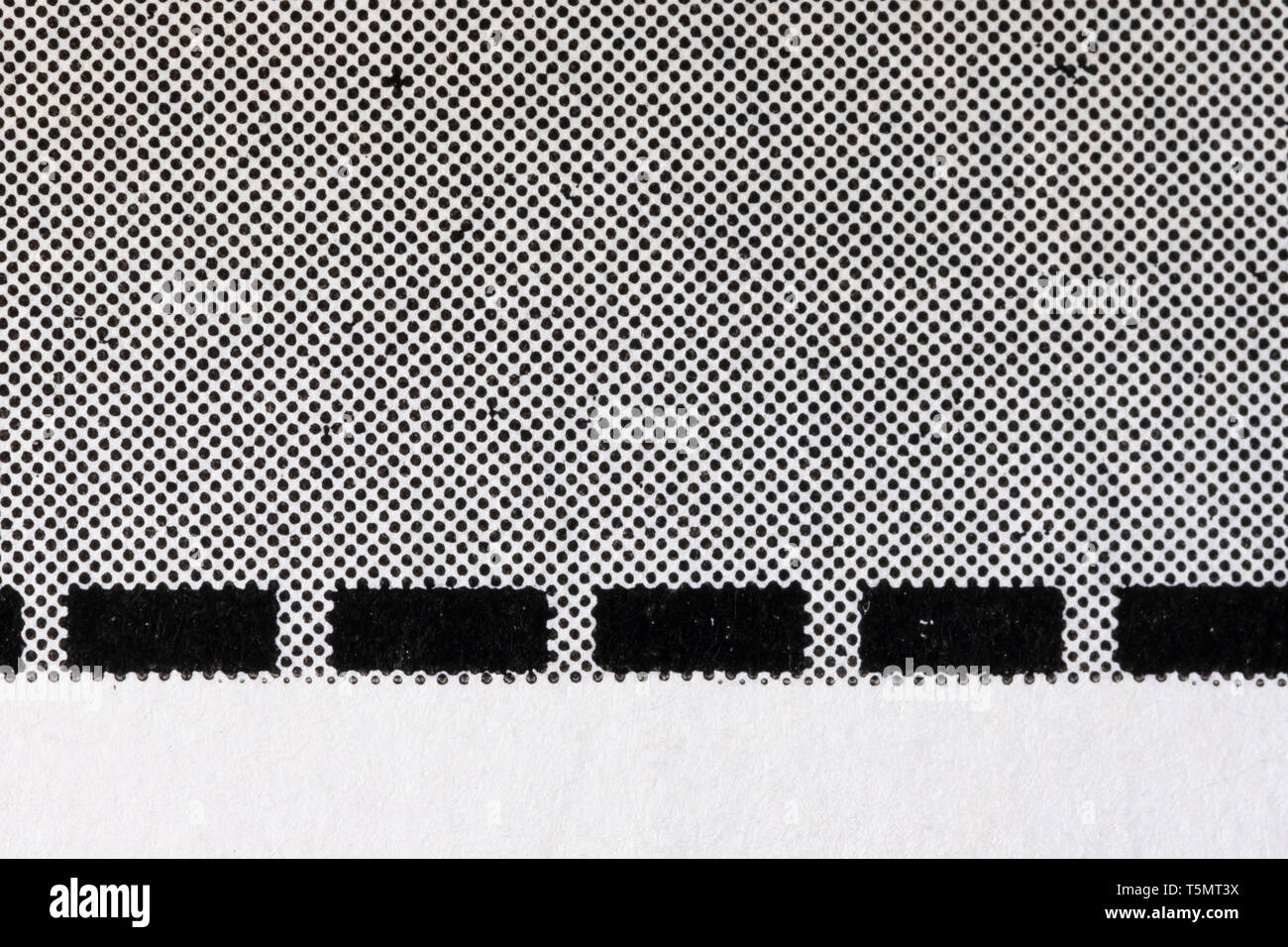 Macro image of vintage CMYK printer texture from an old comic book ...