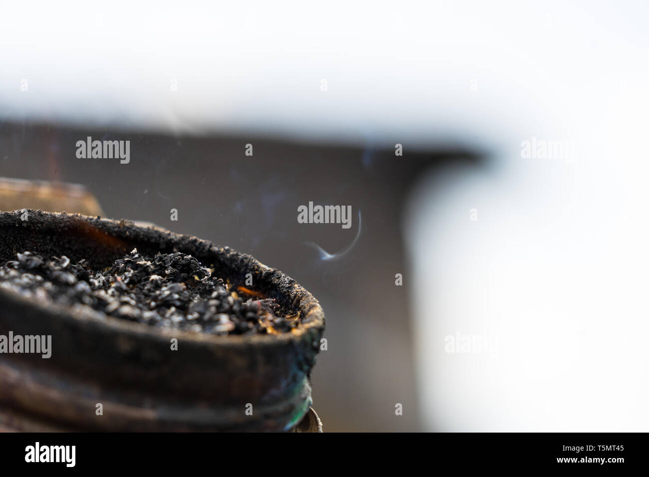 Beekeeper firing bee smoker hi-res stock photography and images - Alamy