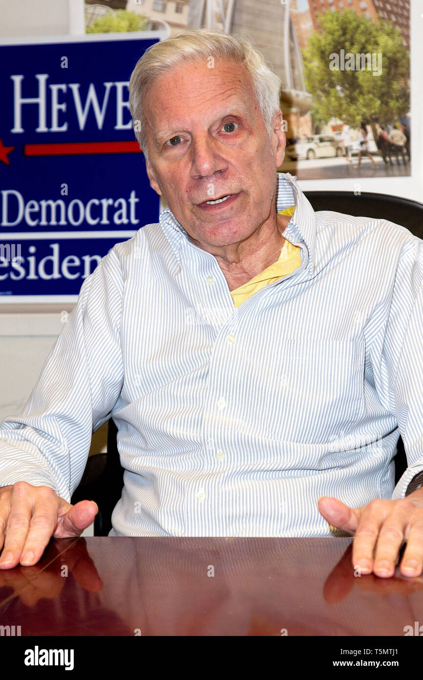 New York, USA. 25 Apr, 2019. Henry F. Hewes at the press conference to ...