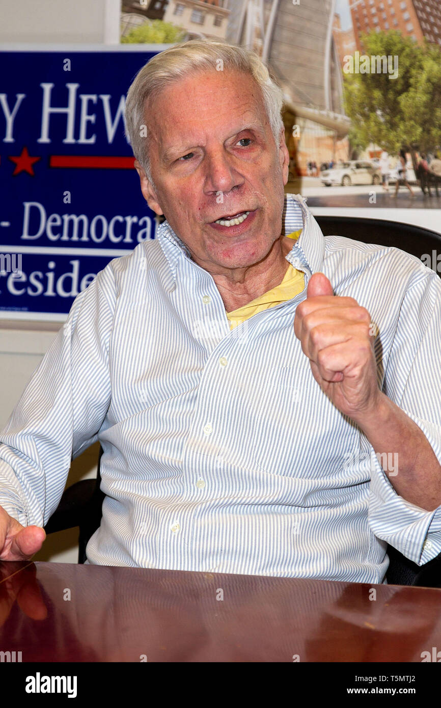 New York, USA. 25 Apr, 2019. Henry F. Hewes at the press conference to ...