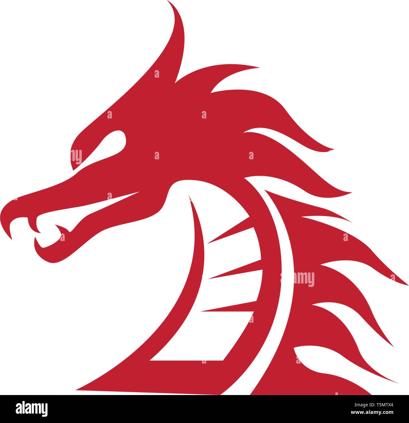 Dragon vector icon illustration design logo template Stock Vector Image ...
