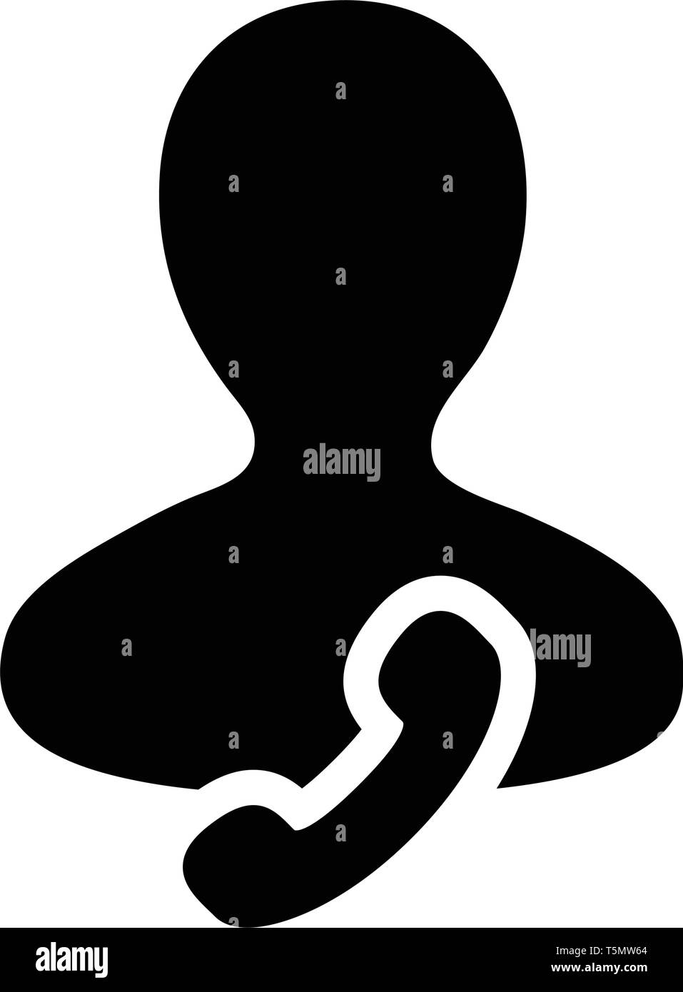 Support icon vector male user person profile avatar with phone symbol ...