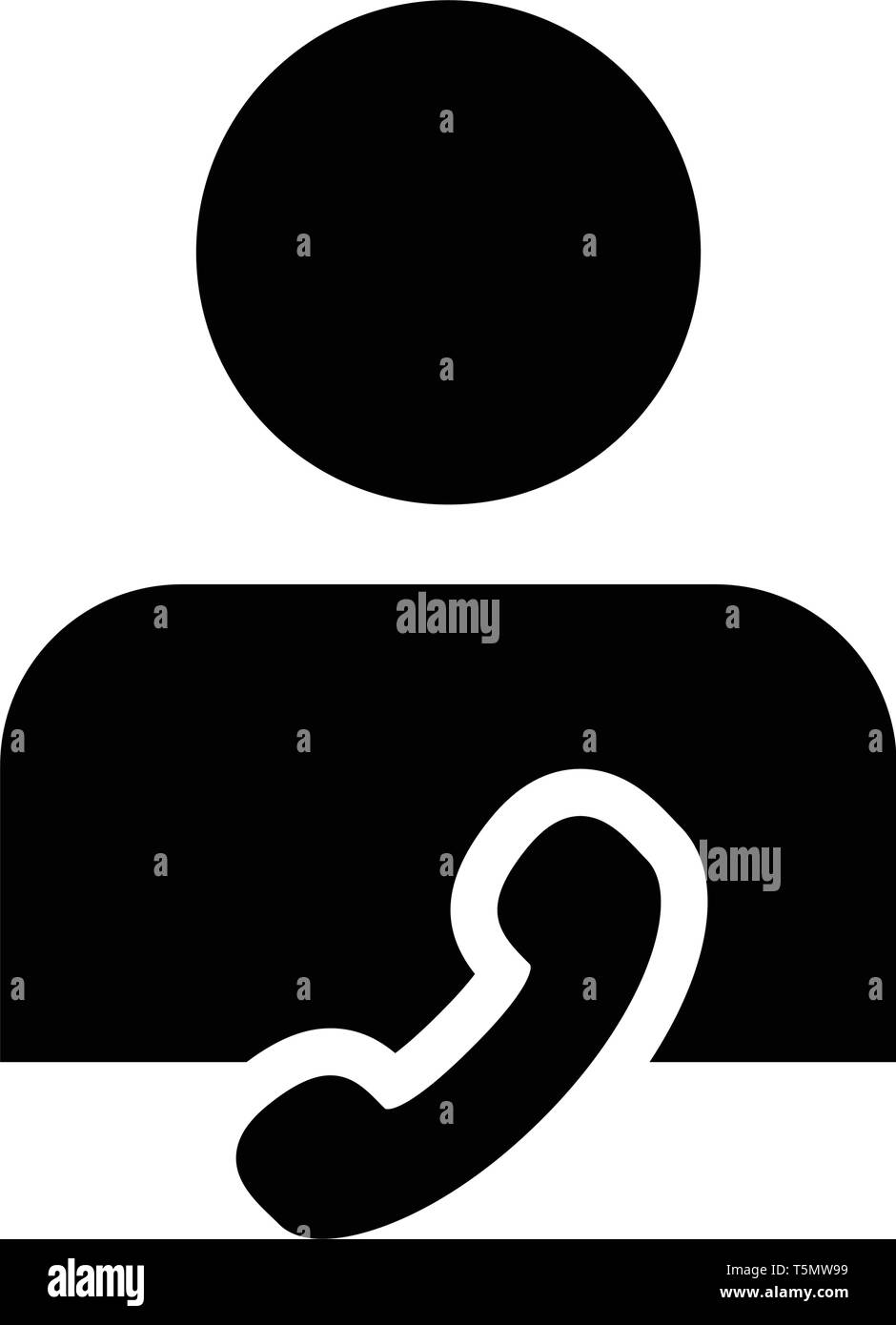 Contact icon vector male user person profile avatar with phone symbol ...