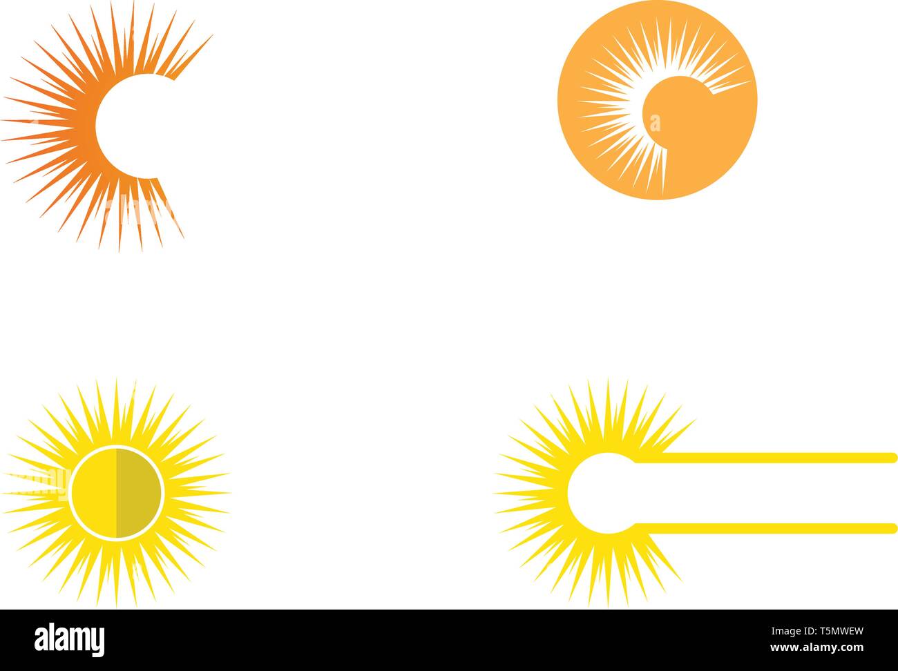 Sun logo and symbols star icon web Vector Stock Vector Image & Art - Alamy