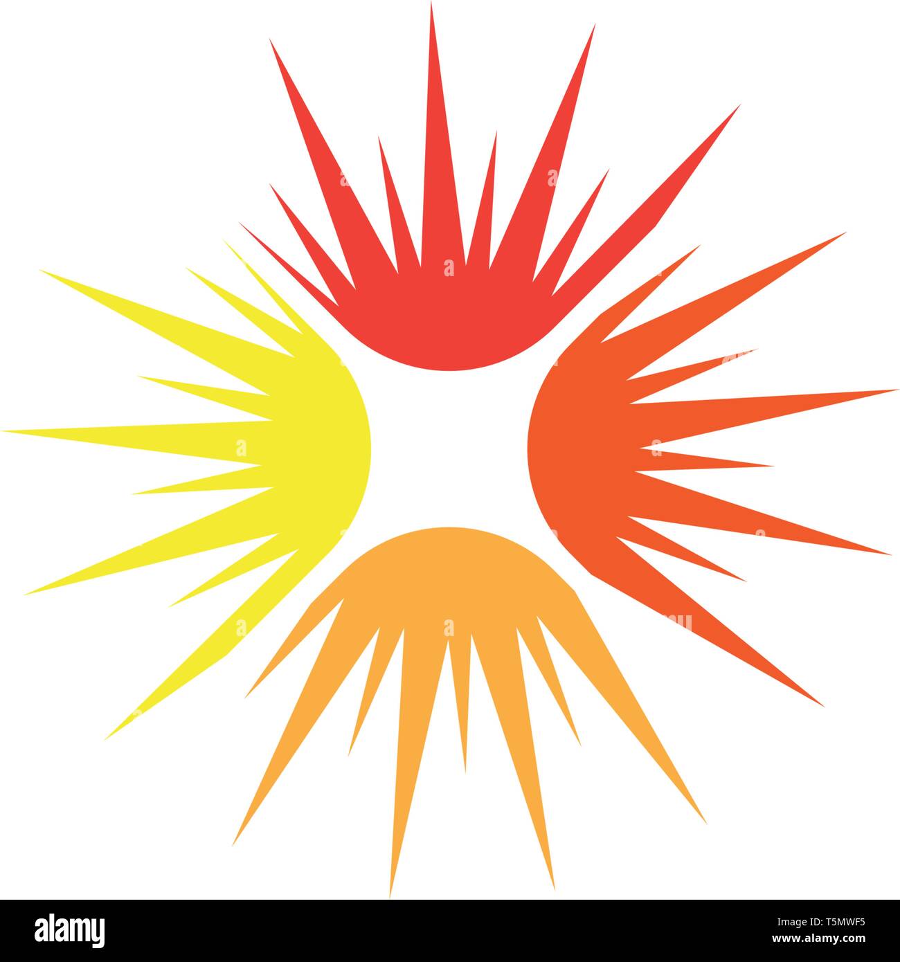 Sun logo and symbols star icon web Vector Stock Vector Image & Art - Alamy