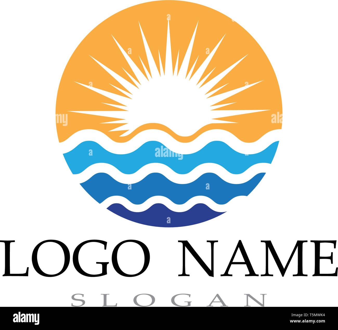 wave water logo beach Stock Vector Image & Art - Alamy