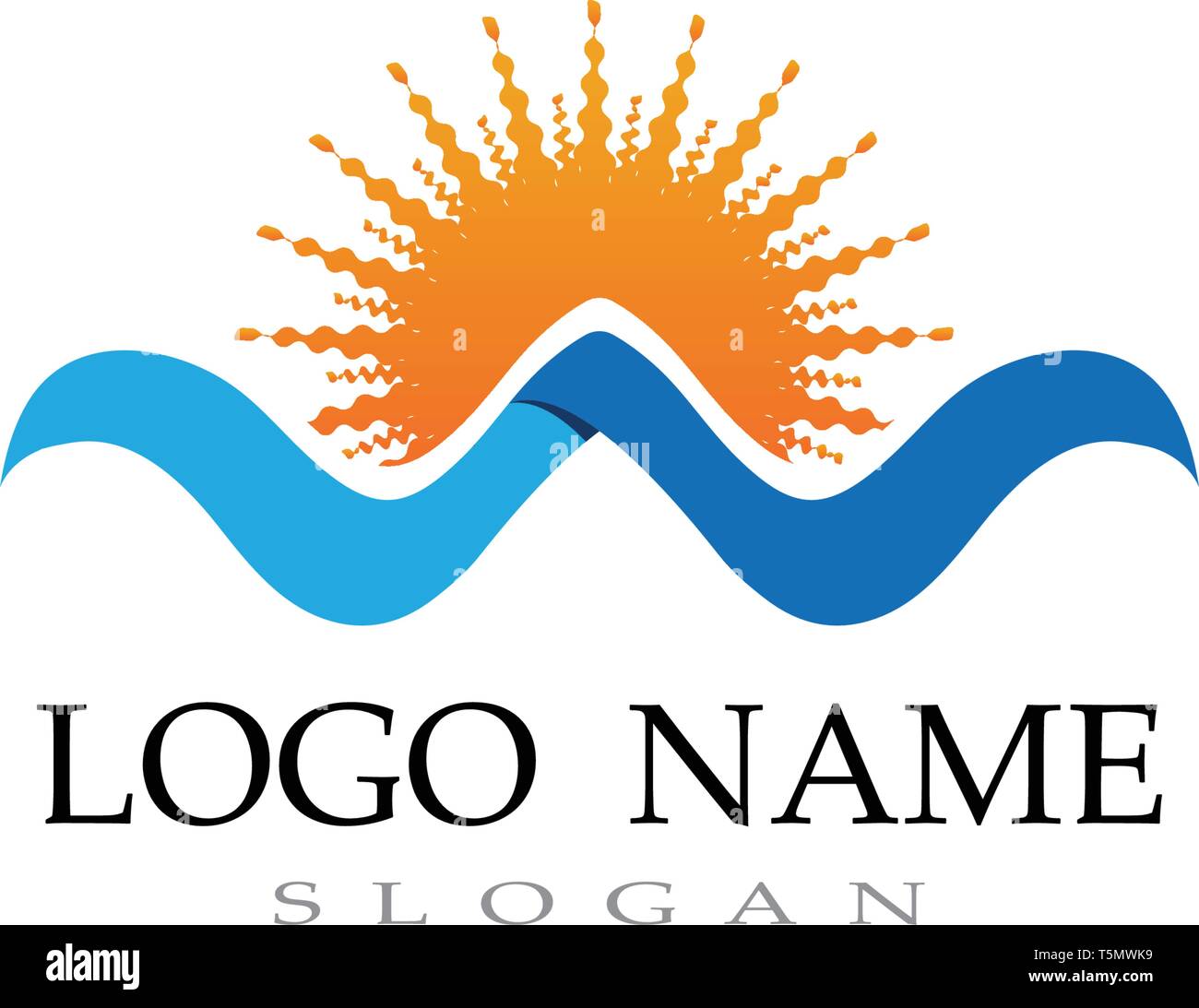 wave water logo beach Stock Vector Image & Art - Alamy