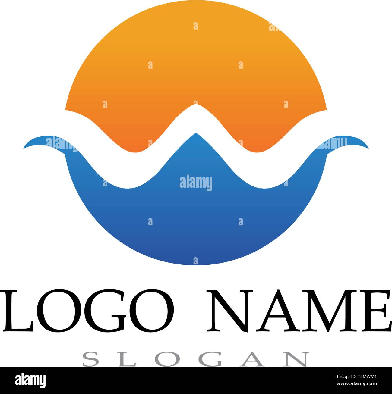 wave water logo beach Stock Vector Image & Art - Alamy