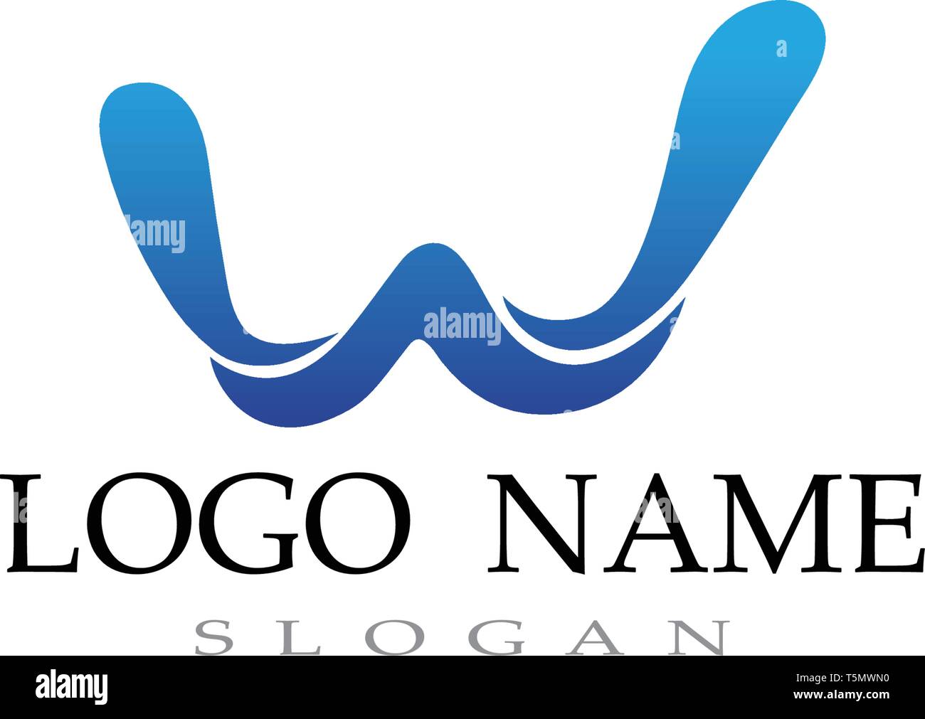 W logo and symbol business vector Stock Vector Image & Art - Alamy