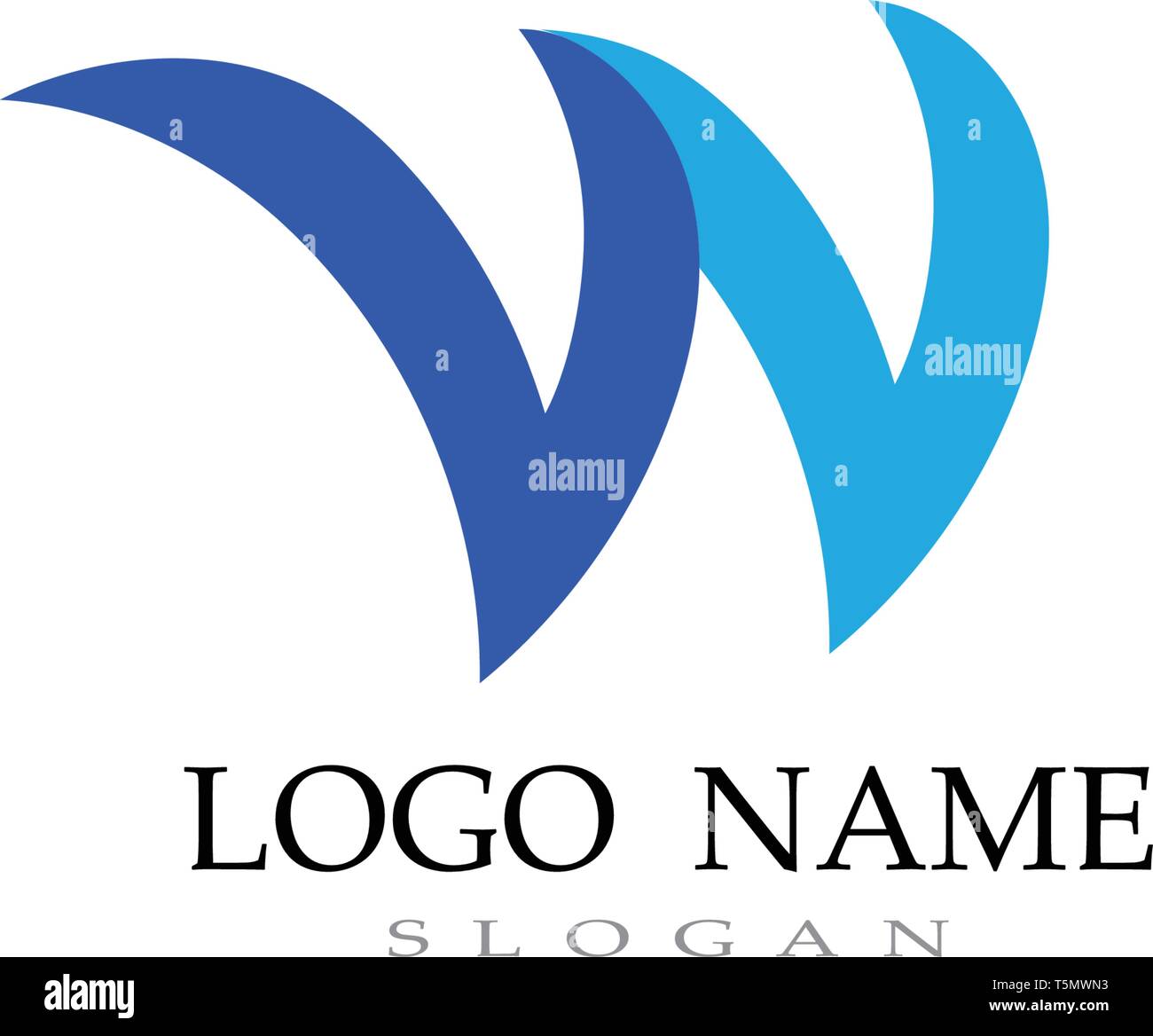 W logo and symbol business vector Stock Vector Image & Art - Alamy