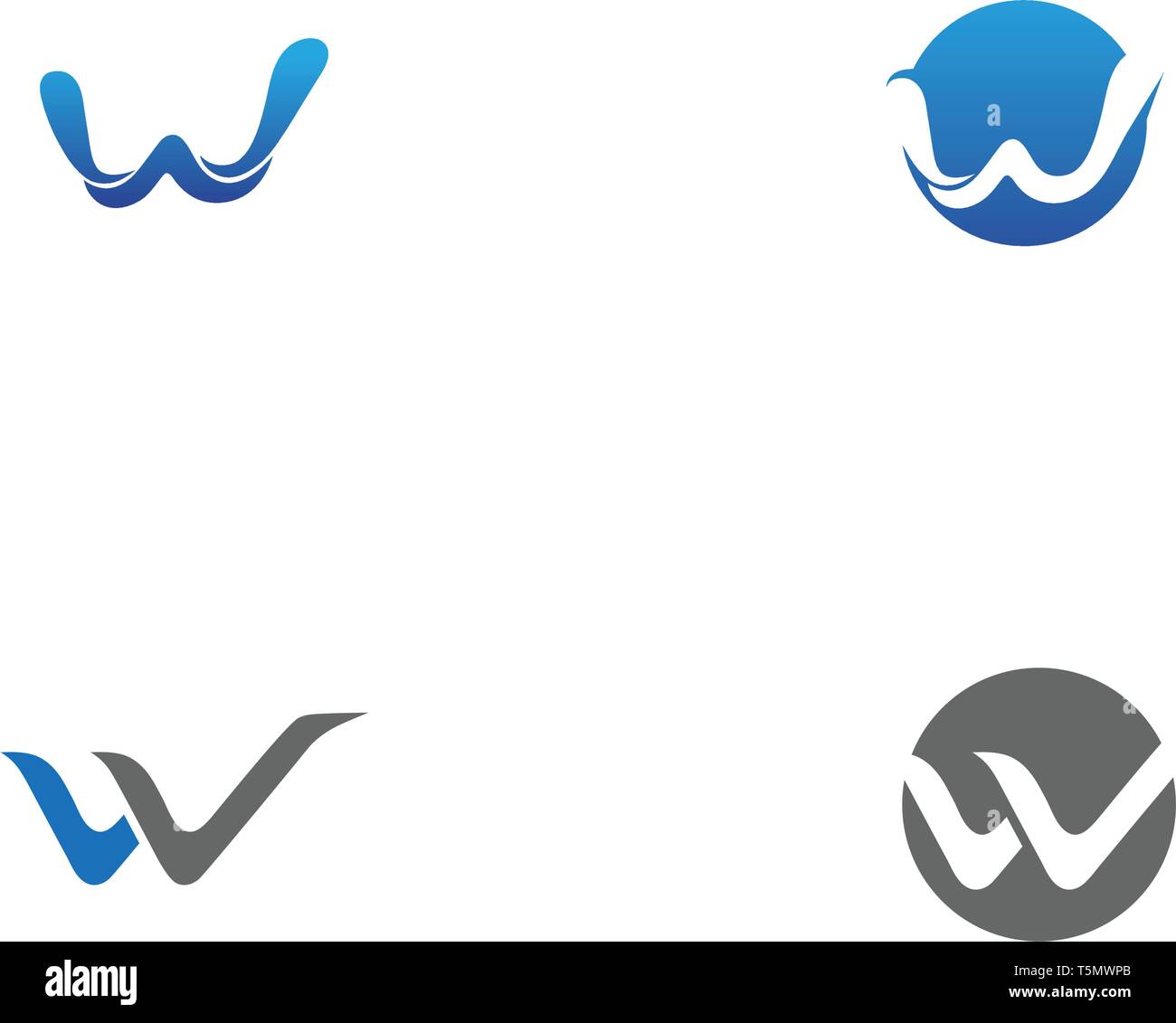 W logo and symbol business vector Stock Vector Image & Art - Alamy