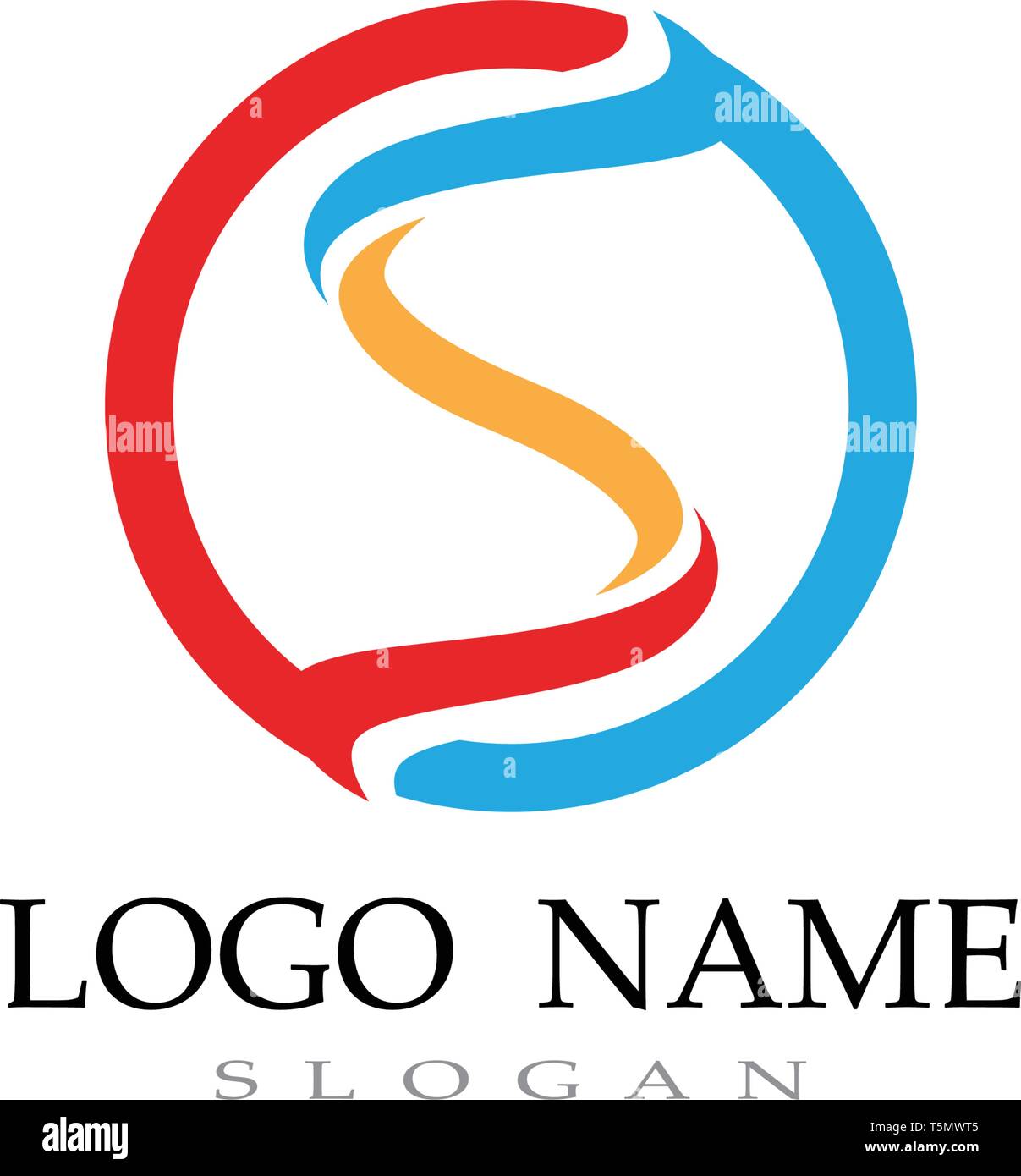 S logo vector line template fonts Stock Vector Image & Art - Alamy