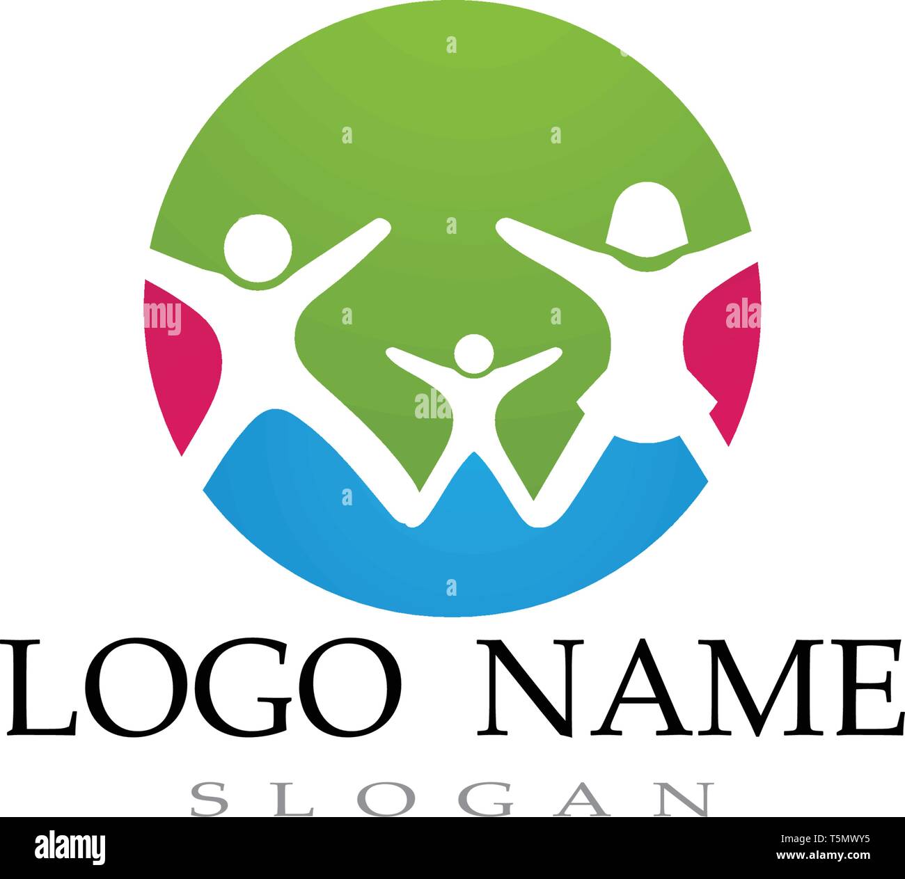 Adoption children logo and symbol health Stock Vector Image & Art - Alamy
