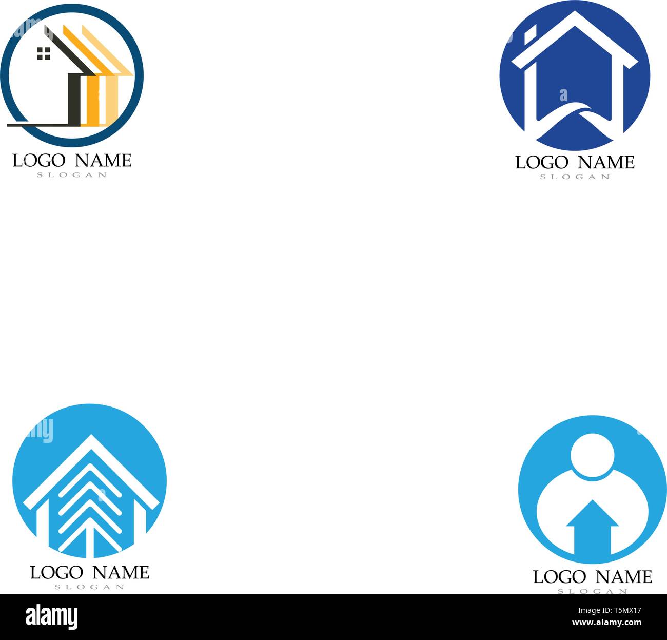 Home and building logo and symbol vector Stock Vector Image & Art - Alamy