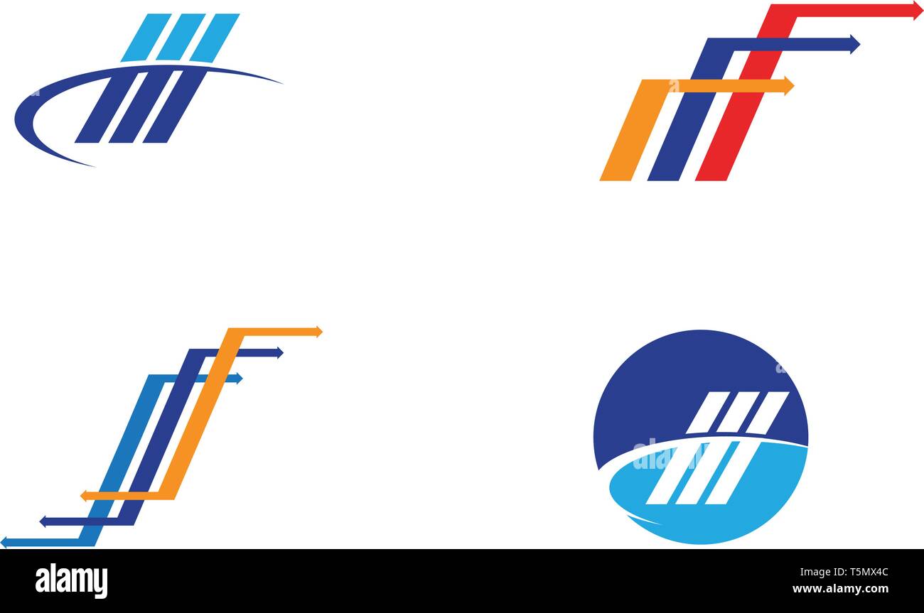 finance logo and symbols vector concept illustration Stock Vector Image ...