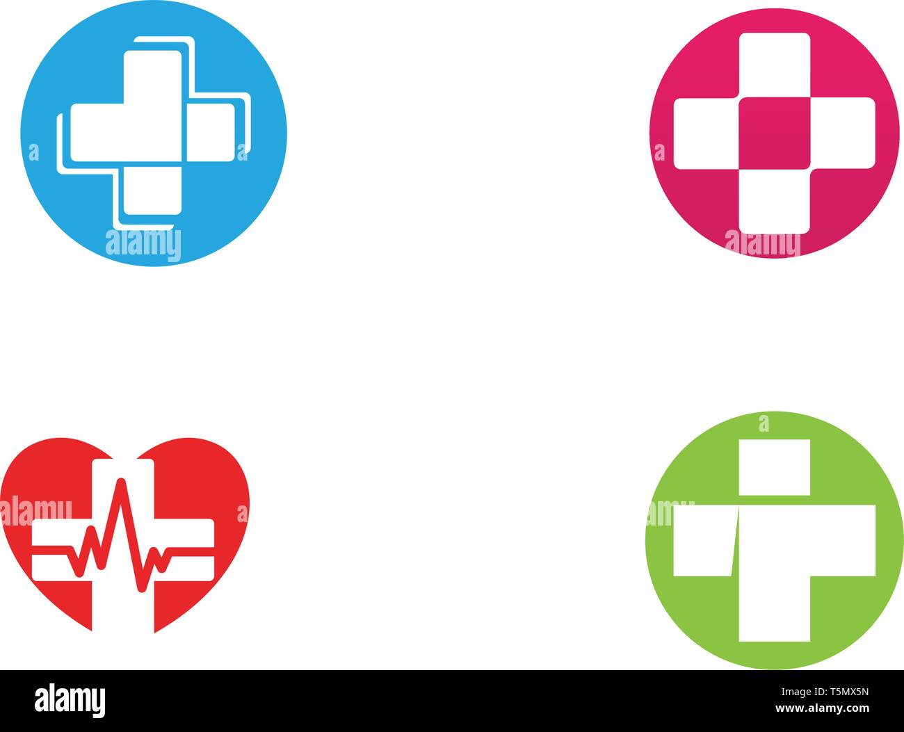 Hospital logo and symbols template icons vector health Stock Vector ...