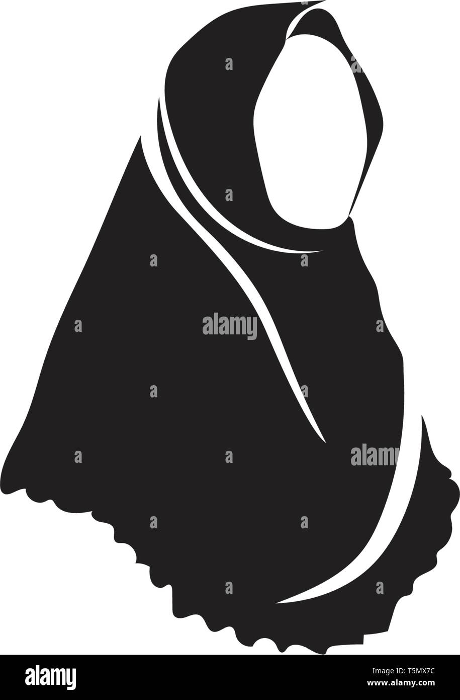 hijab vector black Stock Vector Image & Art - Alamy