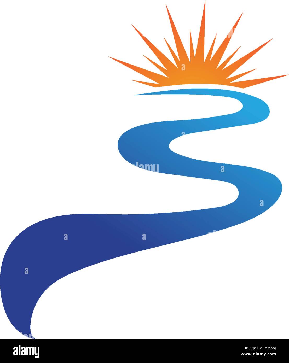 River Logo Template vector icon illustration Stock Vector Image & Art ...