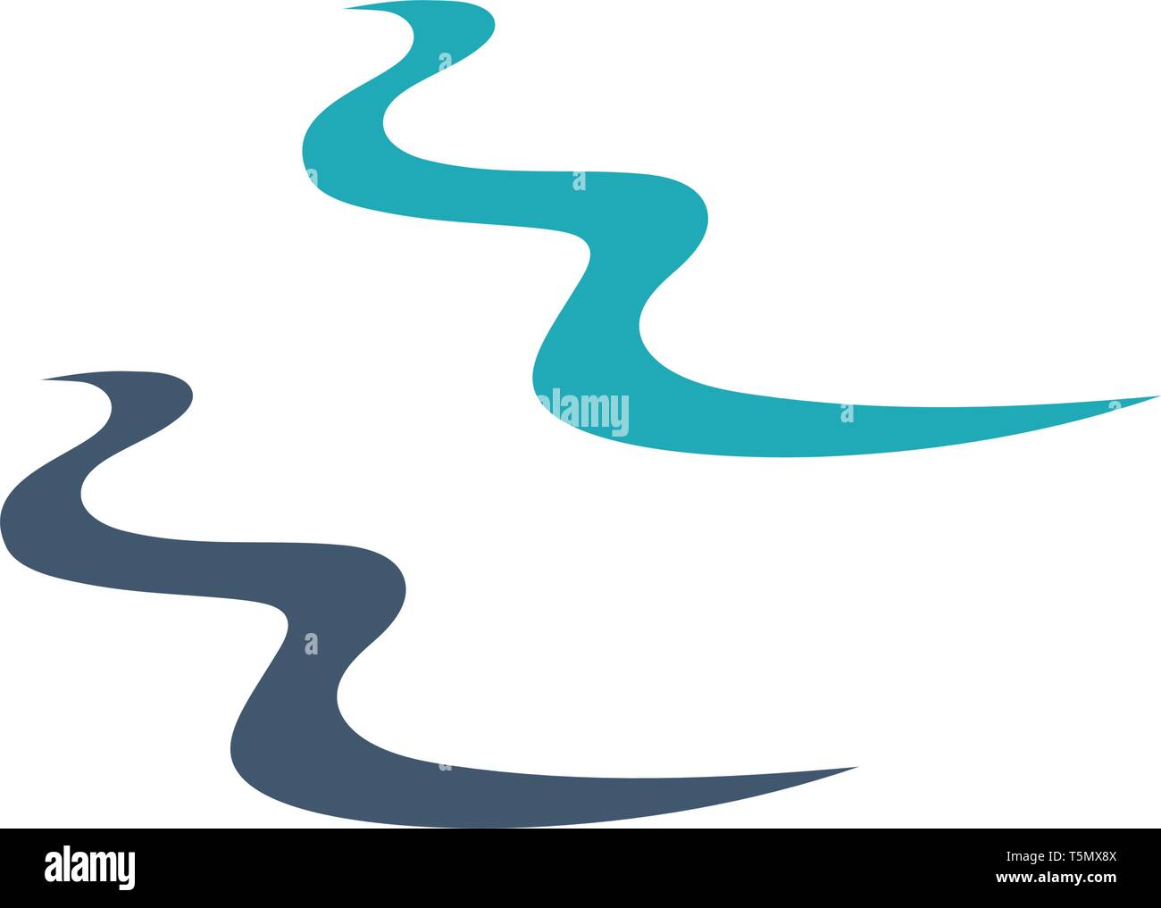 River Logo Template vector icon illustration Stock Vector Image & Art ...