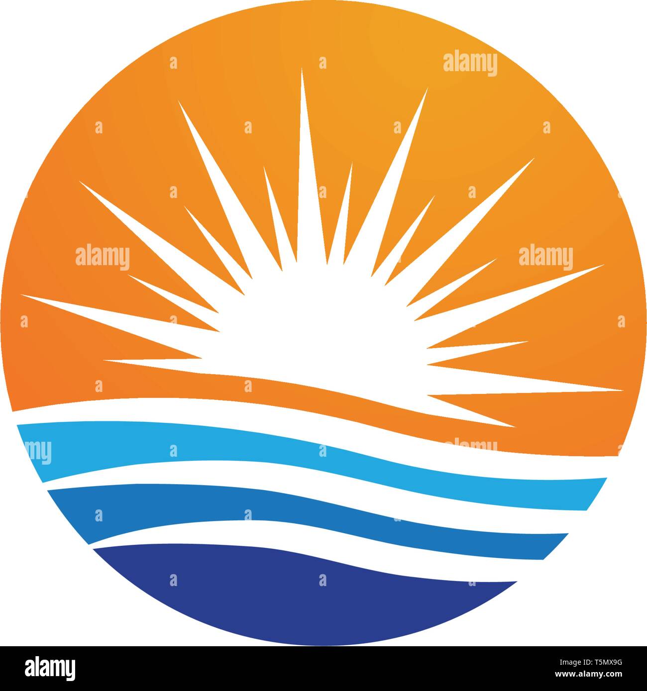 Sun logo and symbol nature Stock Vector Image & Art - Alamy
