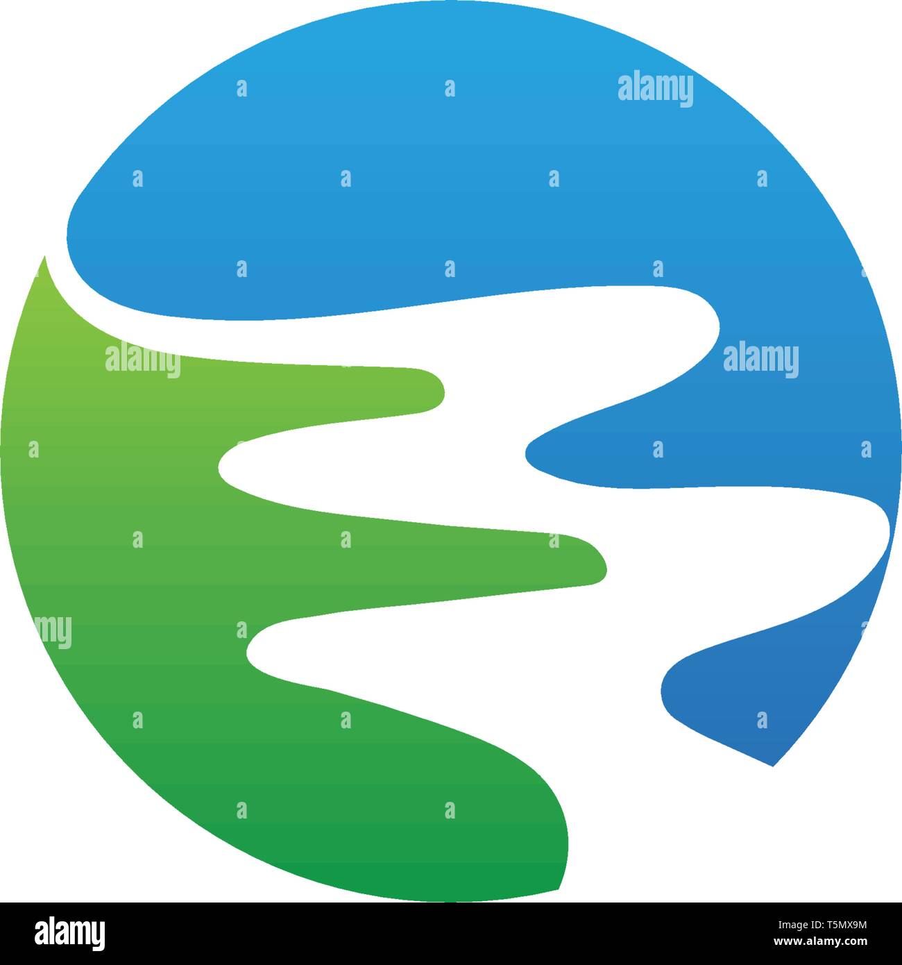 River Logo Template vector icon illustration Stock Vector Image & Art ...