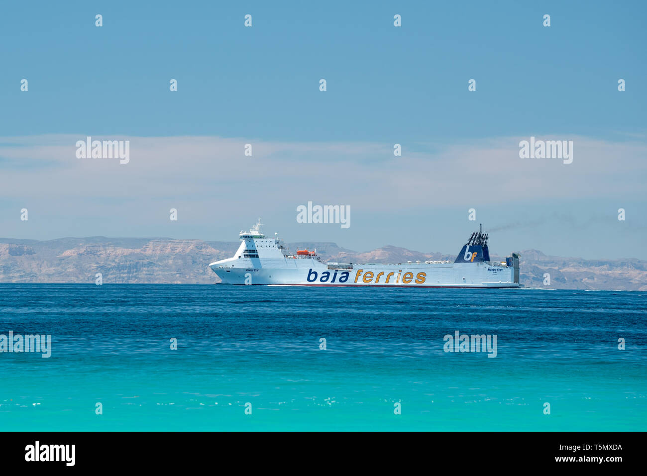 Baja ferry near La Paz, Baja California Sur, Mexico Stock Photo - Alamy