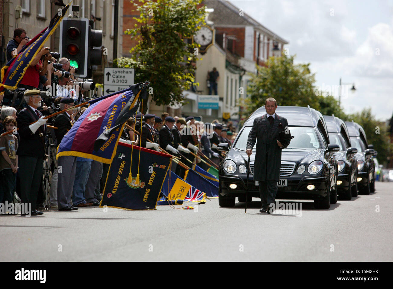 Hearses of Aminiasi Toge, 26, Daniel Shepherd, 28, Joseph Etchells, 22 ...